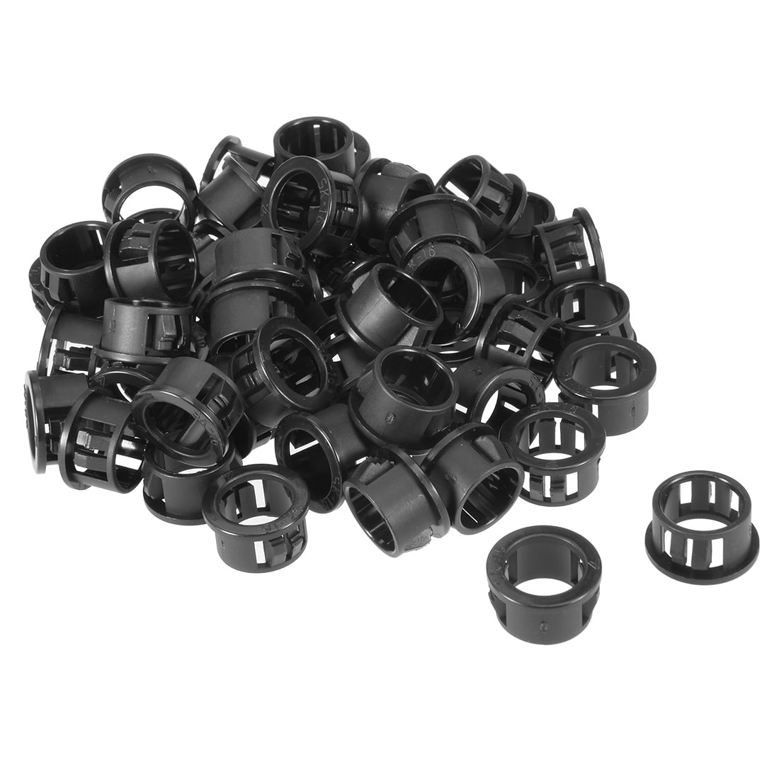 56pcs 16mm Mounted Dia Snap in Cable Hose Bushing Grommet Protector ...