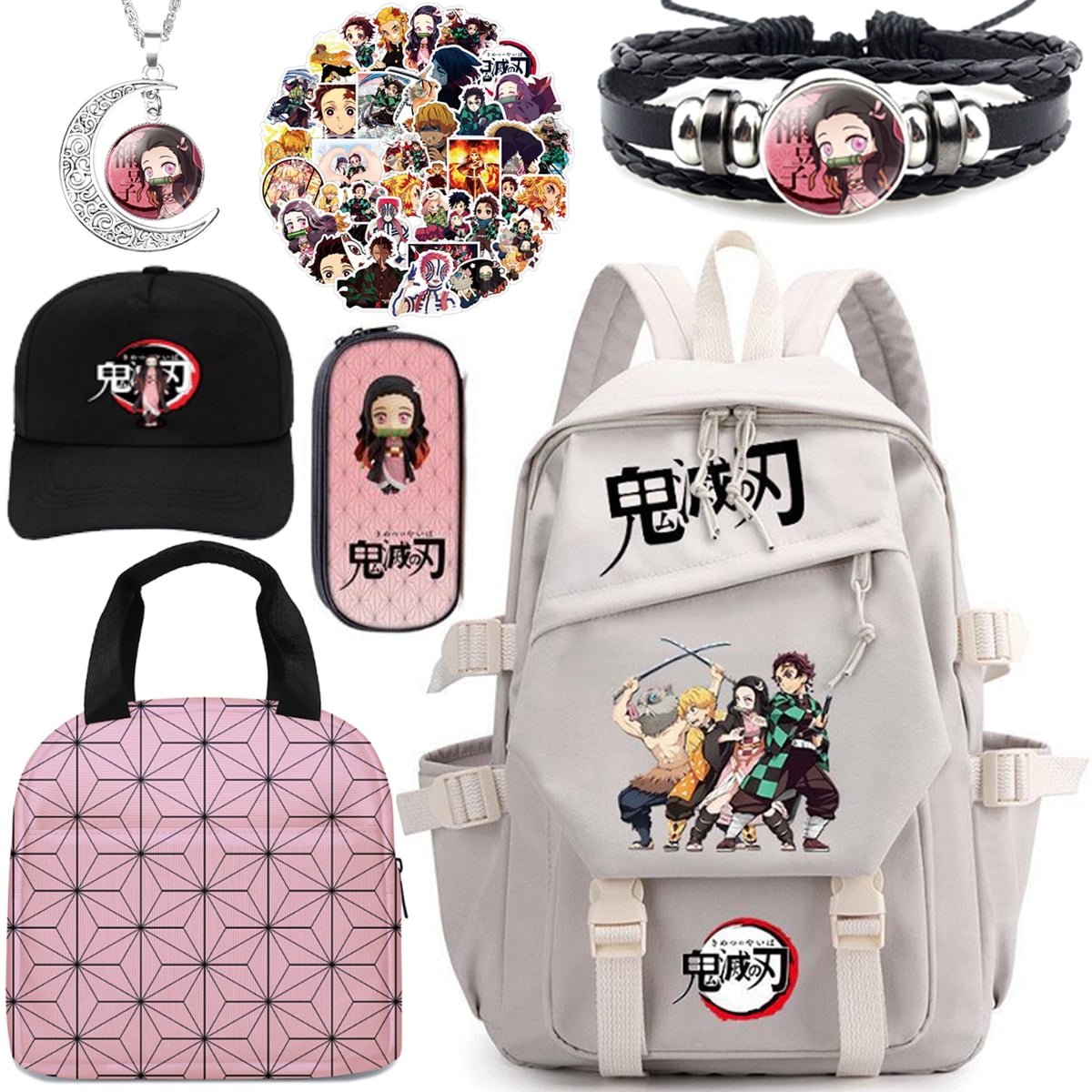 56pcs Demon Slayer Giyuu Teenage Backpack Students Bookbag - Walmart.com