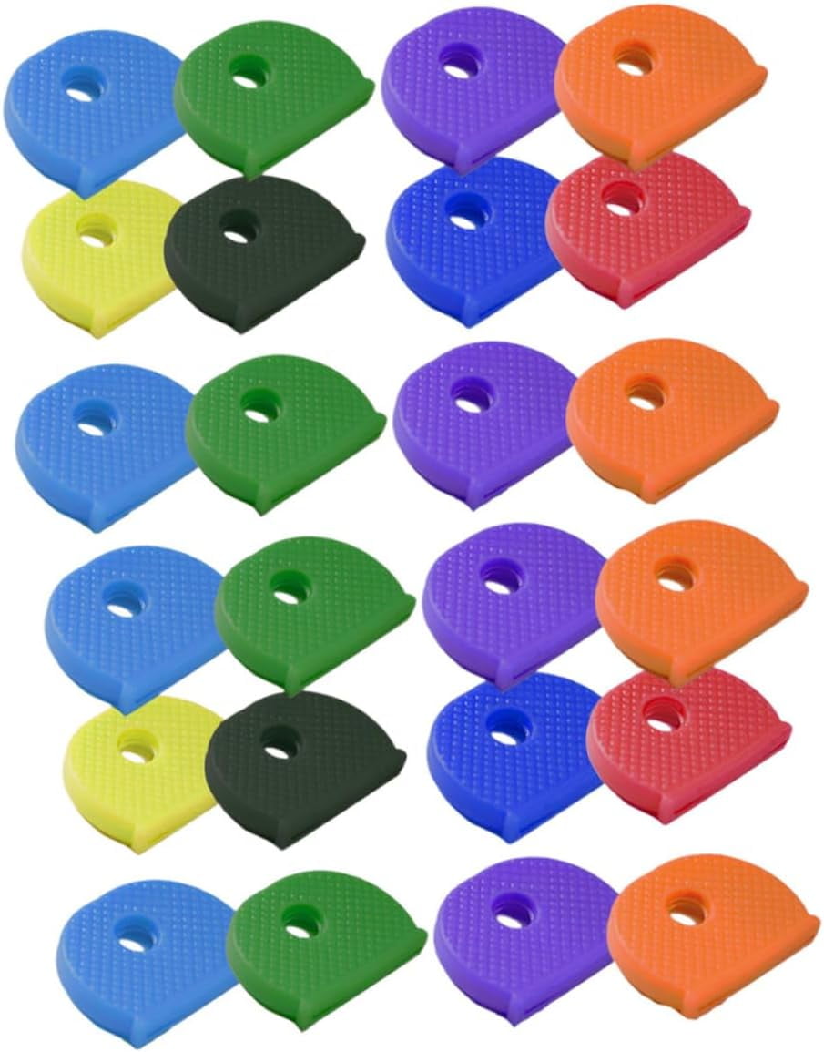 56pcs Key Chain Square Labels Lucky Mini Labels Key Cap Covers House ...