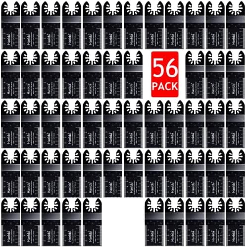 56pcs Wood Oscillating Multitool Quick Release Saw Blades Compatible ...