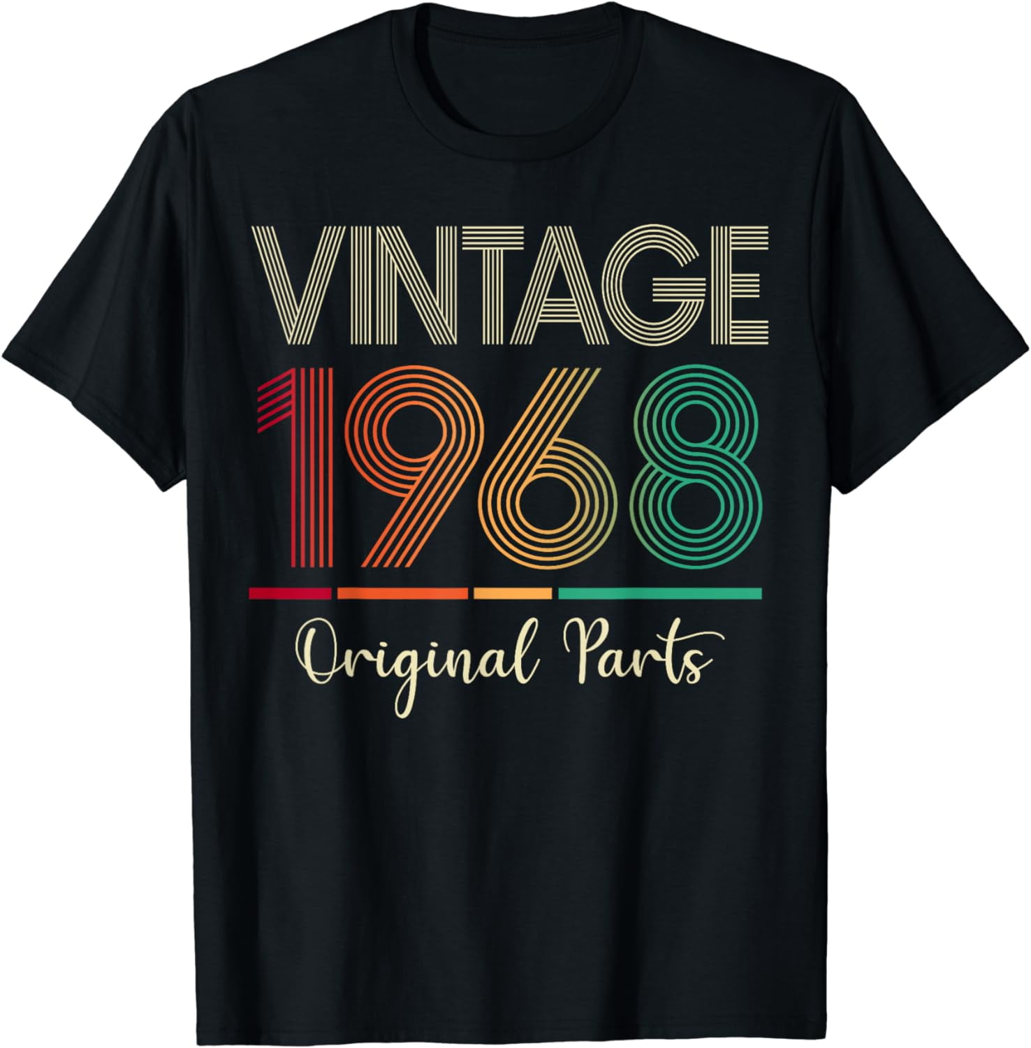 56th Birthday Vintage 1968 Year Birthday 1968 Original Parts T-Shirt ...