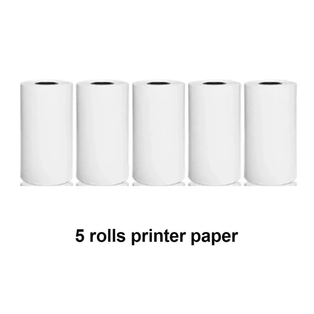 57*25MM Thermal Paper Label Sticker Self-adhesive Rolls Paper For Mini ...