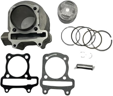 57.4mm Cylinder Gasket Piston Ring Kit For GY6 150CC Scooter Dirt Bike ...
