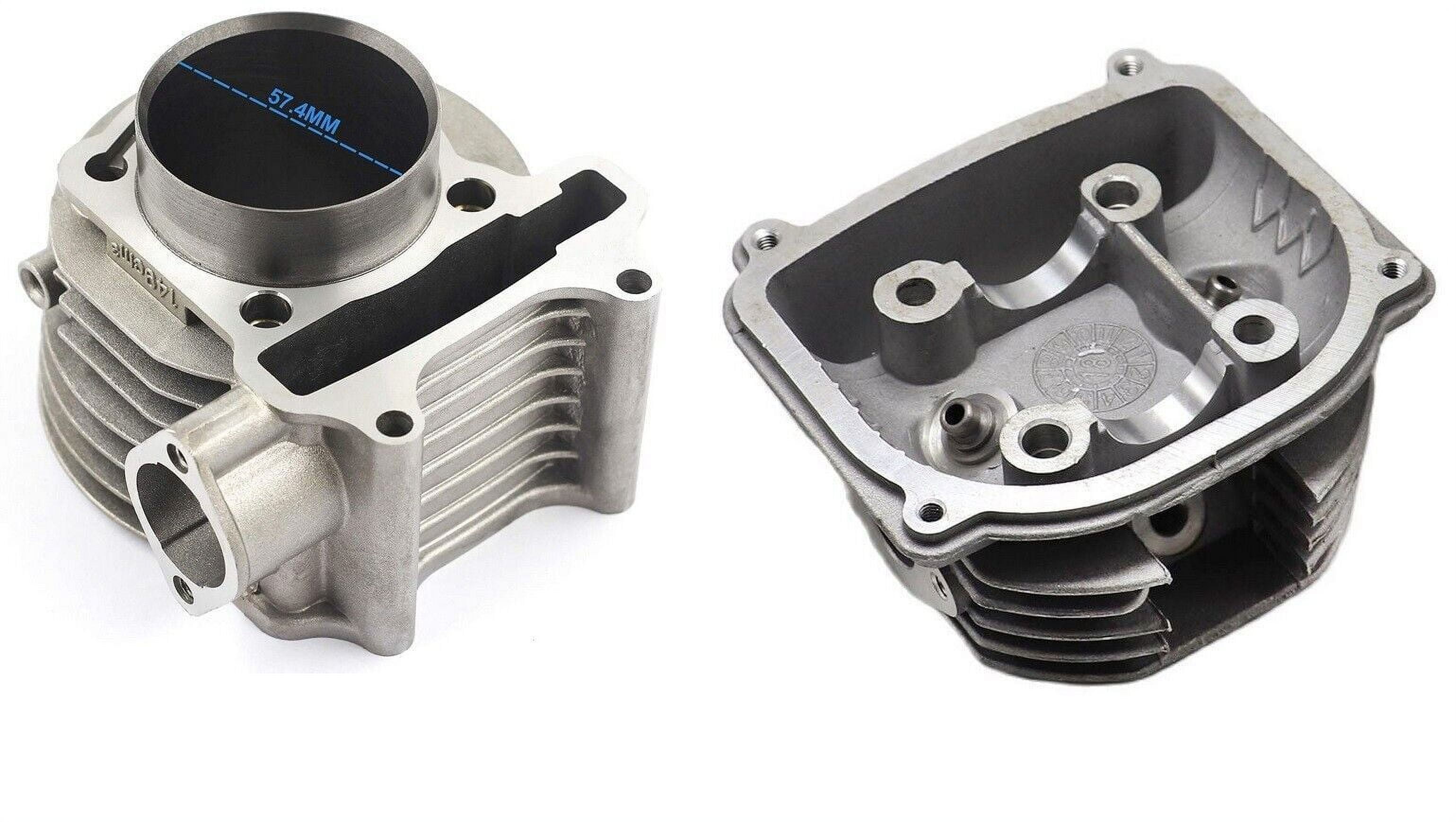57.4mm Cylinder Head for GY6 150cc 157QMJ Engine Moped ATV Scooter Go ...