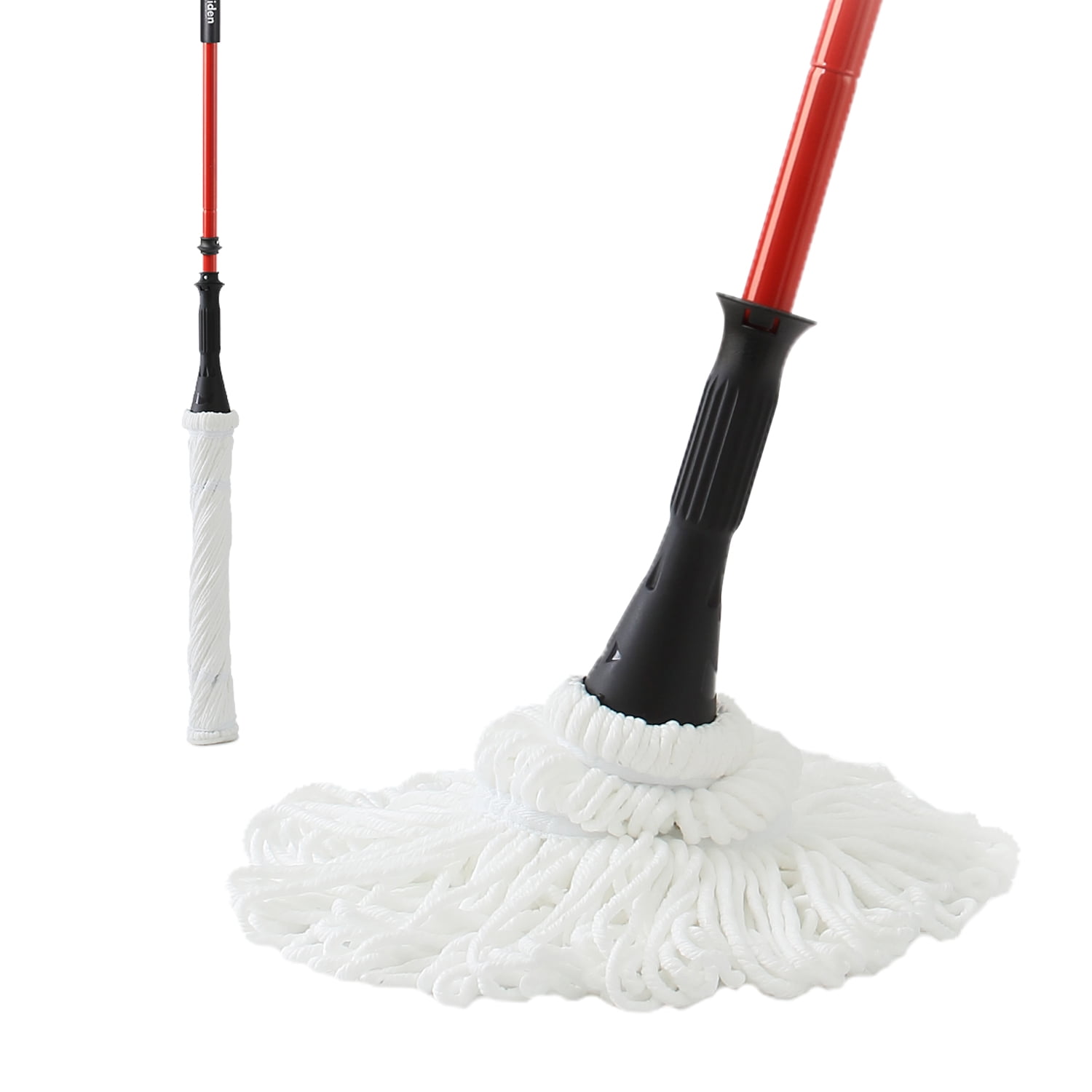57.5" Self-Bending Twist Mop—Dry/Wet Ultra-Fiber for All Floors ...
