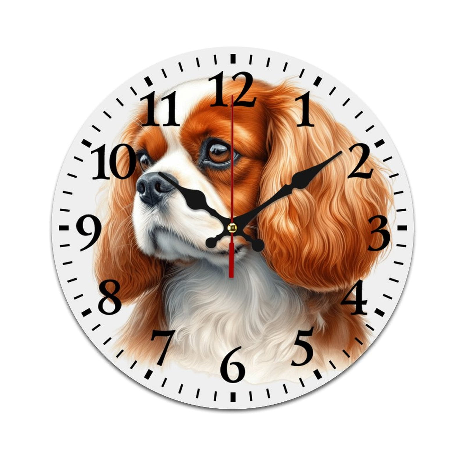 57 Cavalier King Charles Spaniel PVC Wall Clock , Battery Powered ...