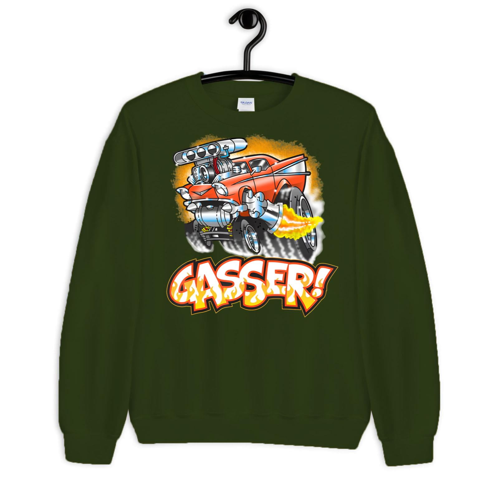 57 Gasser Muscle Car Shirt – Vintage Drag Racing Graphic Tee New ...