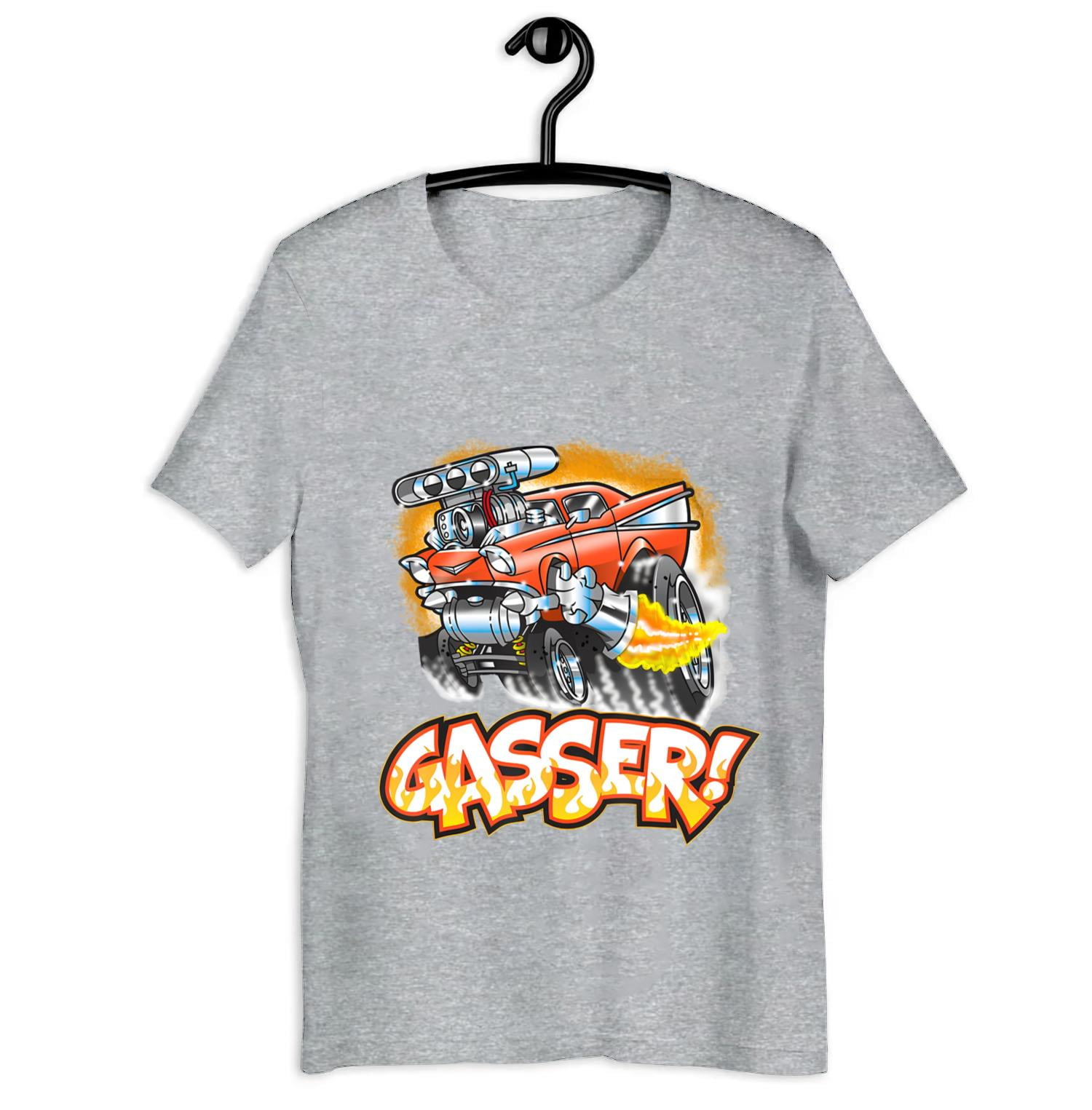 57 Gasser Muscle Car Shirt – Vintage Drag Racing Graphic Tee New ...