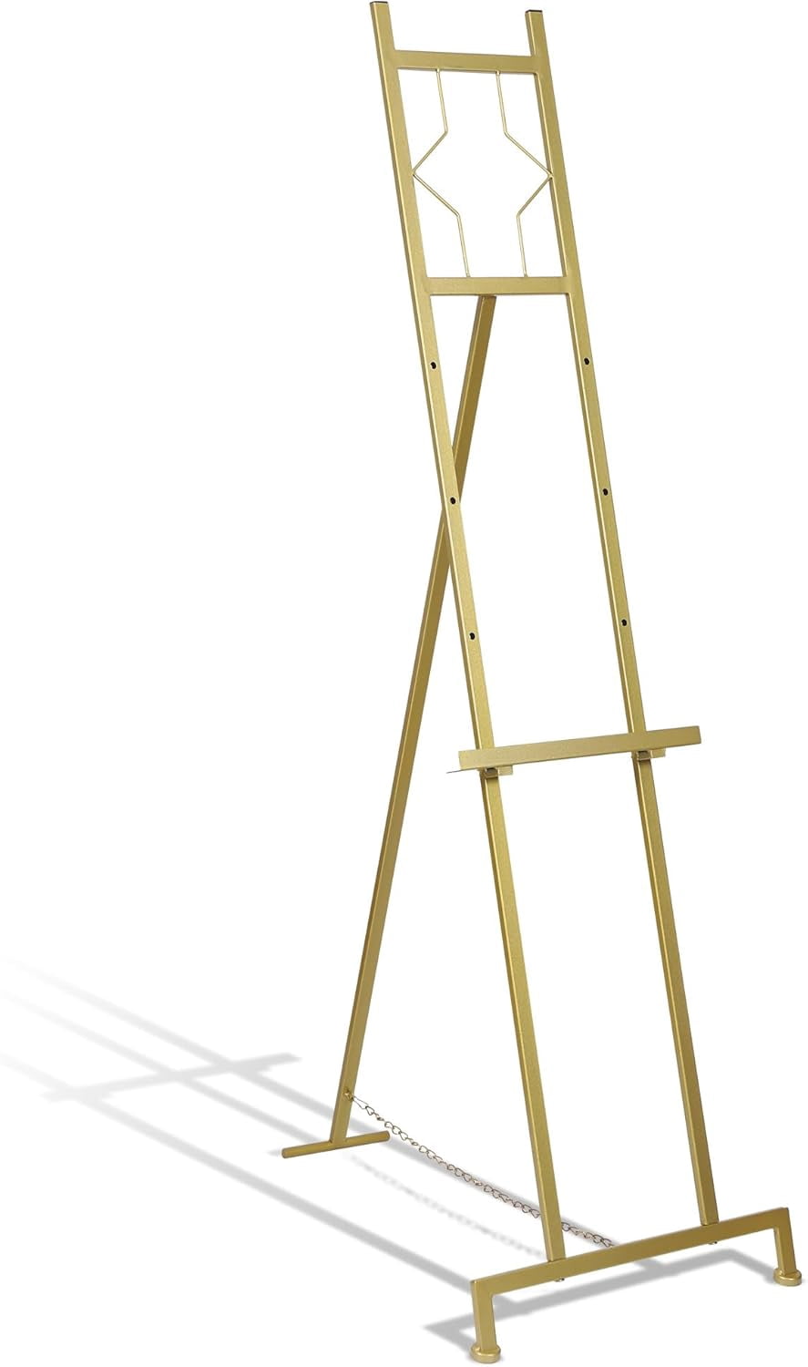57" H-Frame Gold Easel Stand for Wedding Signs, Posters, Portable ...