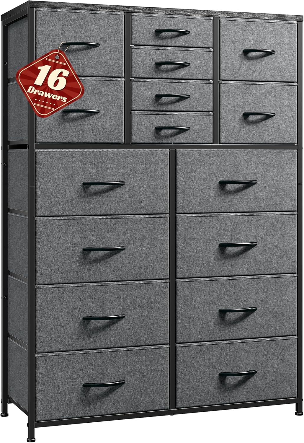 57“H Tall Dresser for Bedroom with 16 Drawers,Fabric Dressers & chests ...