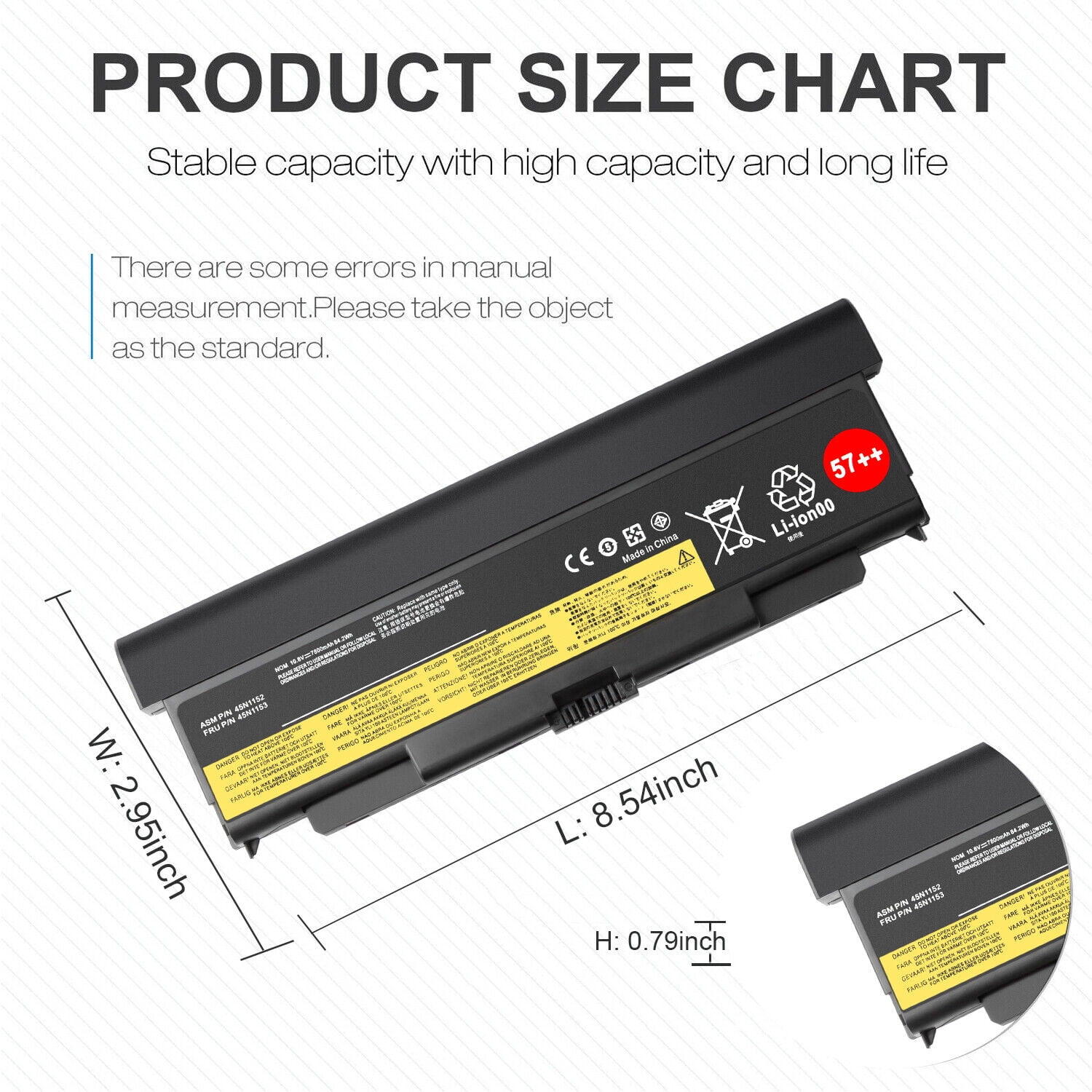 57+ Laptop Battery For Lenovo Thinkpad T440P T540P 45N1152 45N1153 ...