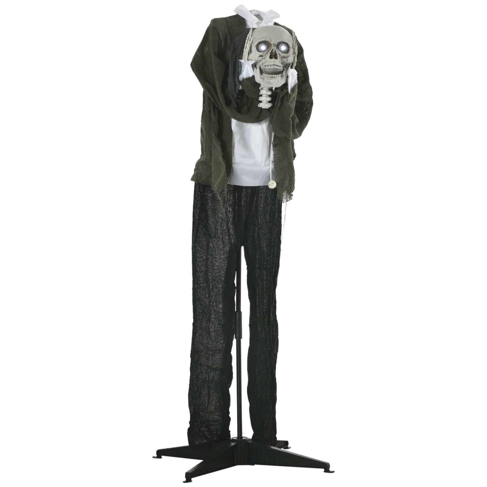 57" Life Size Outdoor Halloween Decorations Hanging Talking Skeleton ...