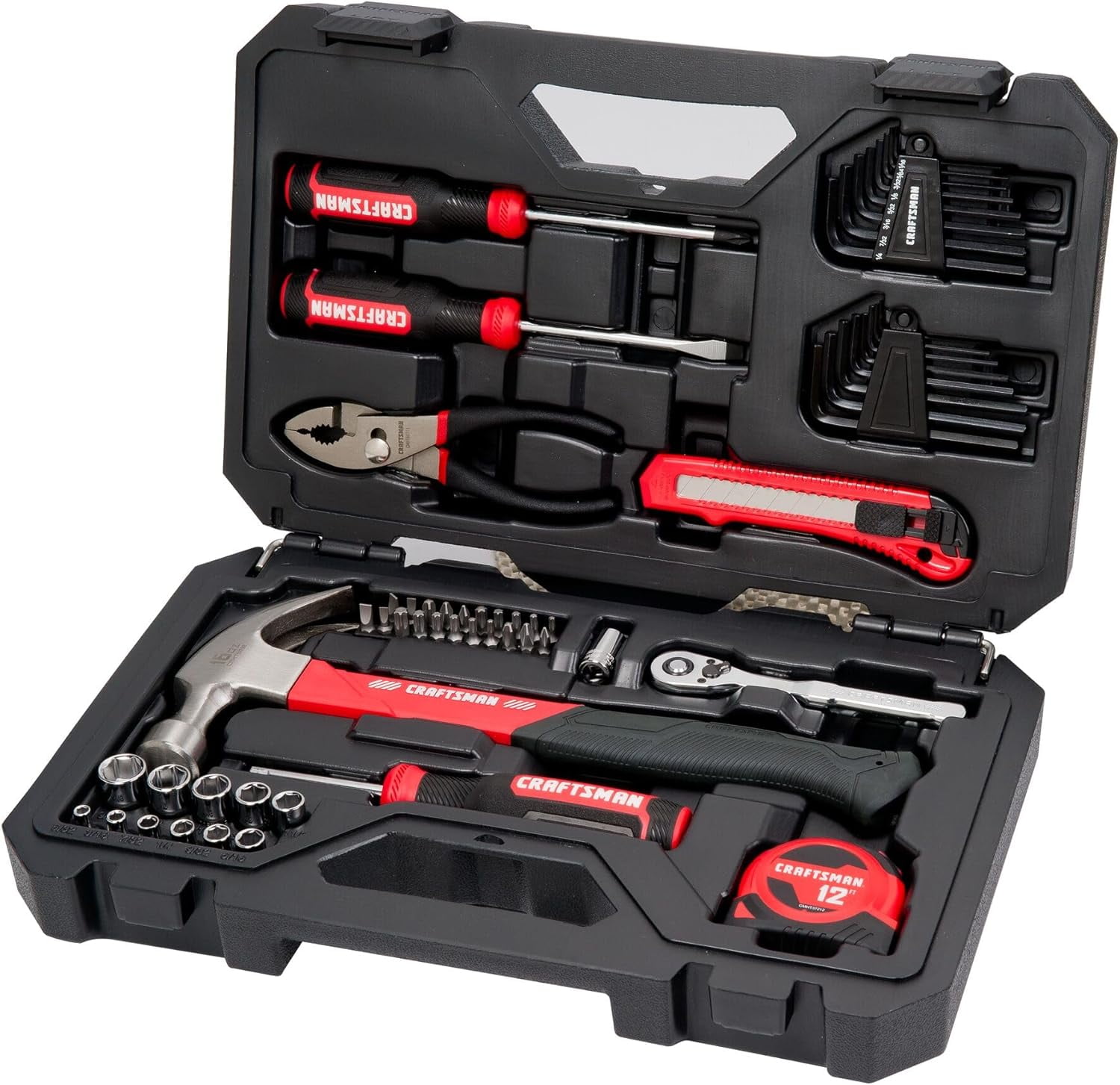 57 Piece Mechanics Tool Set Home Tool Set, Sockets, Ratchet ...