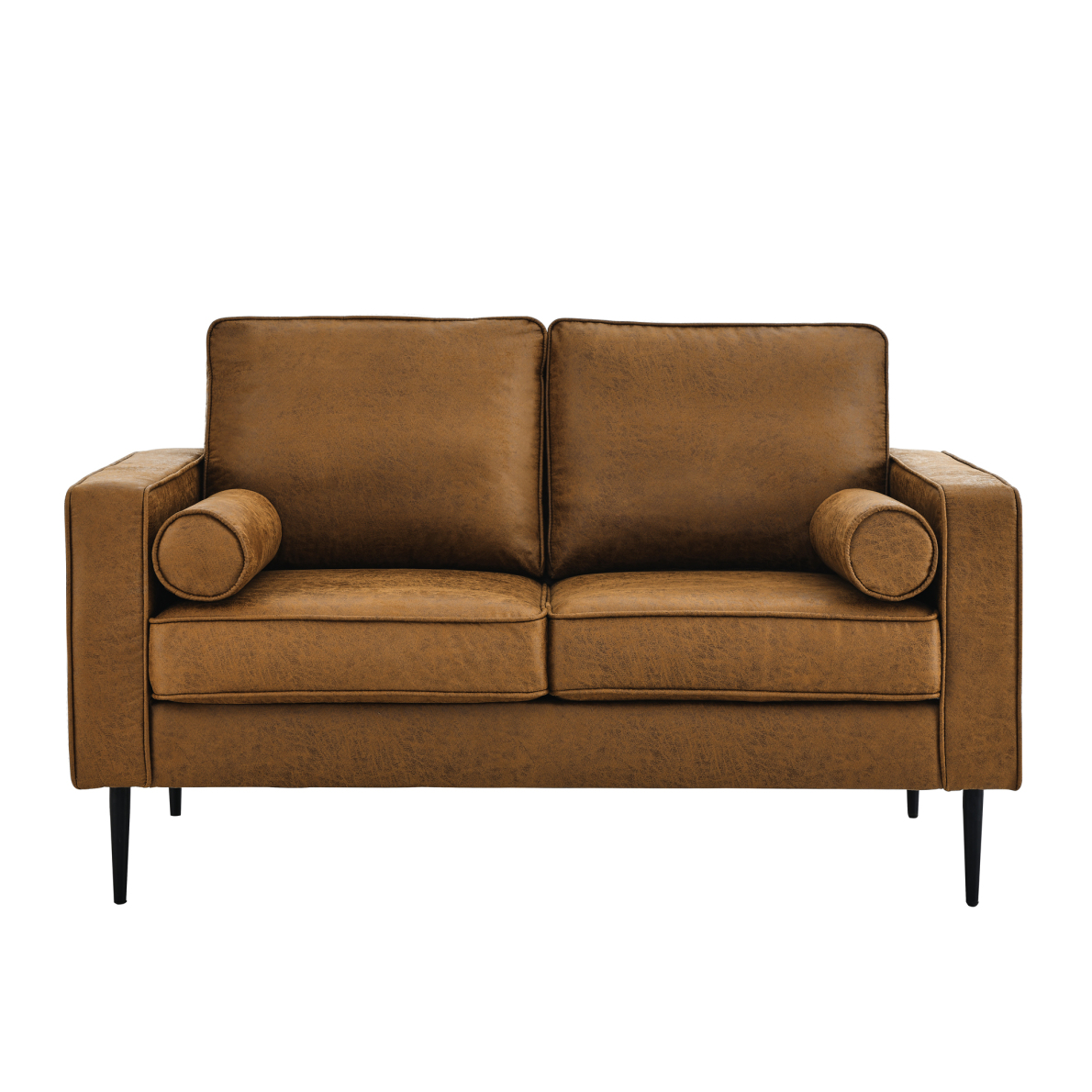 57" Sofa Couch, Mid-Century Modern Sofa with Solid Wooden Legs and ...