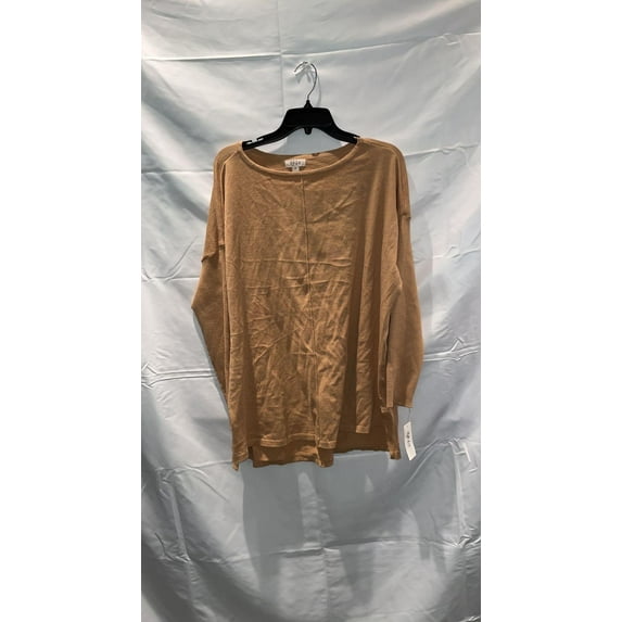 $57 Style & Company Stretch Ribbed Slitted Seam-Front Boat Neck Sweater ...
