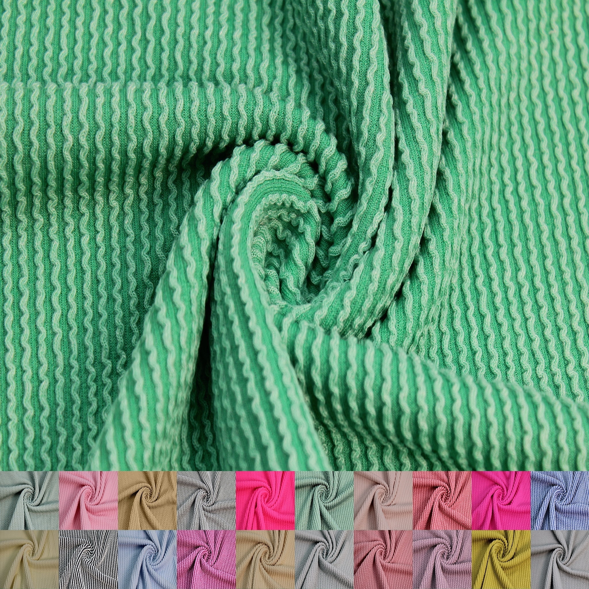 57" Wide Poly Rayon Spandex Rib Knit Fabric by the Yard - 240 GSM ...