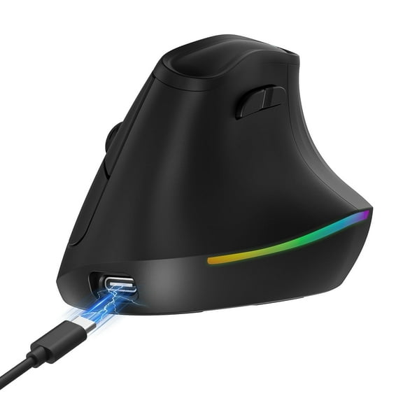 Ergonomic Mouse Wireless, MOU-302 Bluetooth Vertical Mouse Rechargeable ...