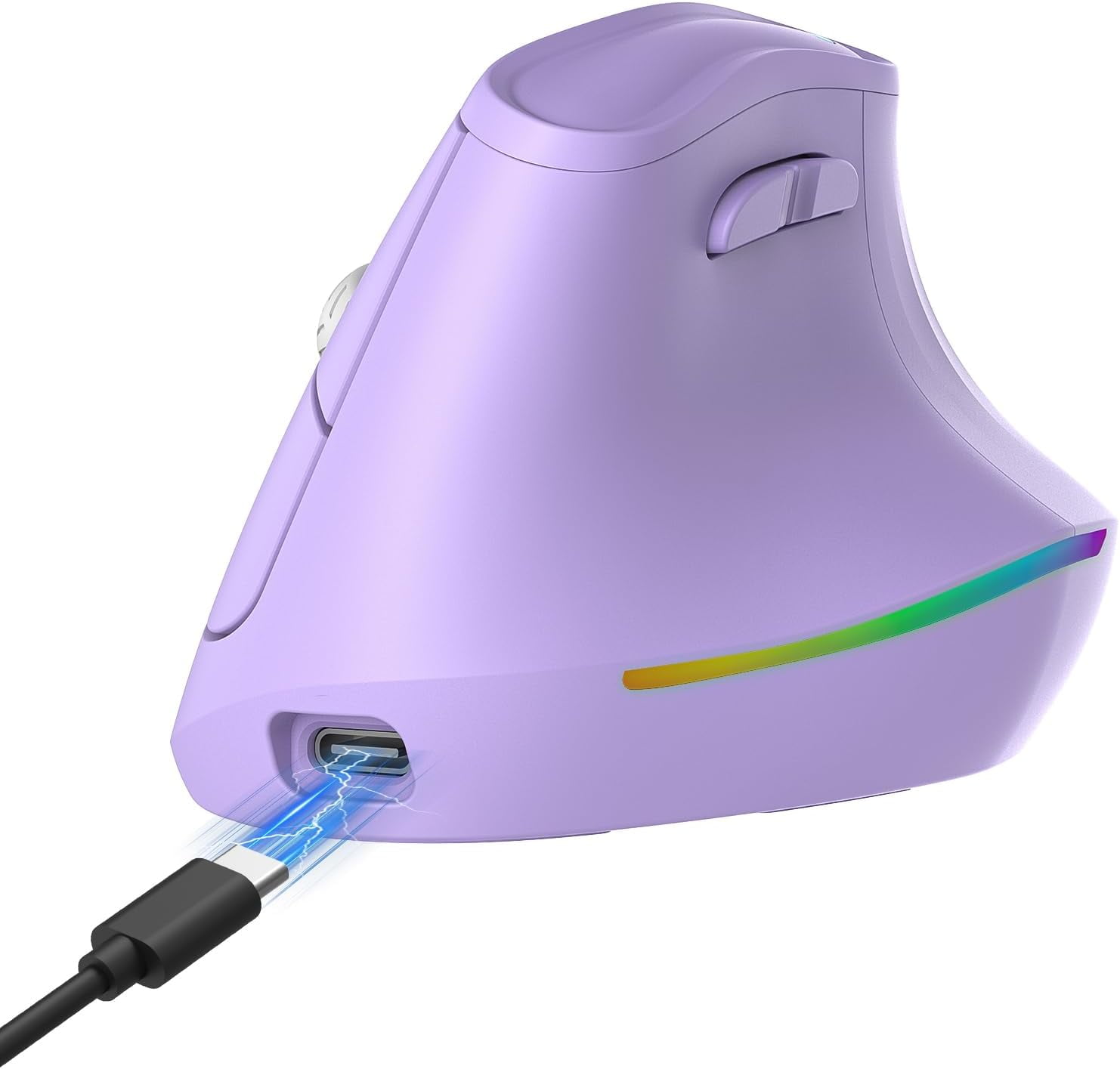 57° Wireless Ergonomic Mouse, Vertical Mouse, Carpal Tunnel Mouse, RGB ...