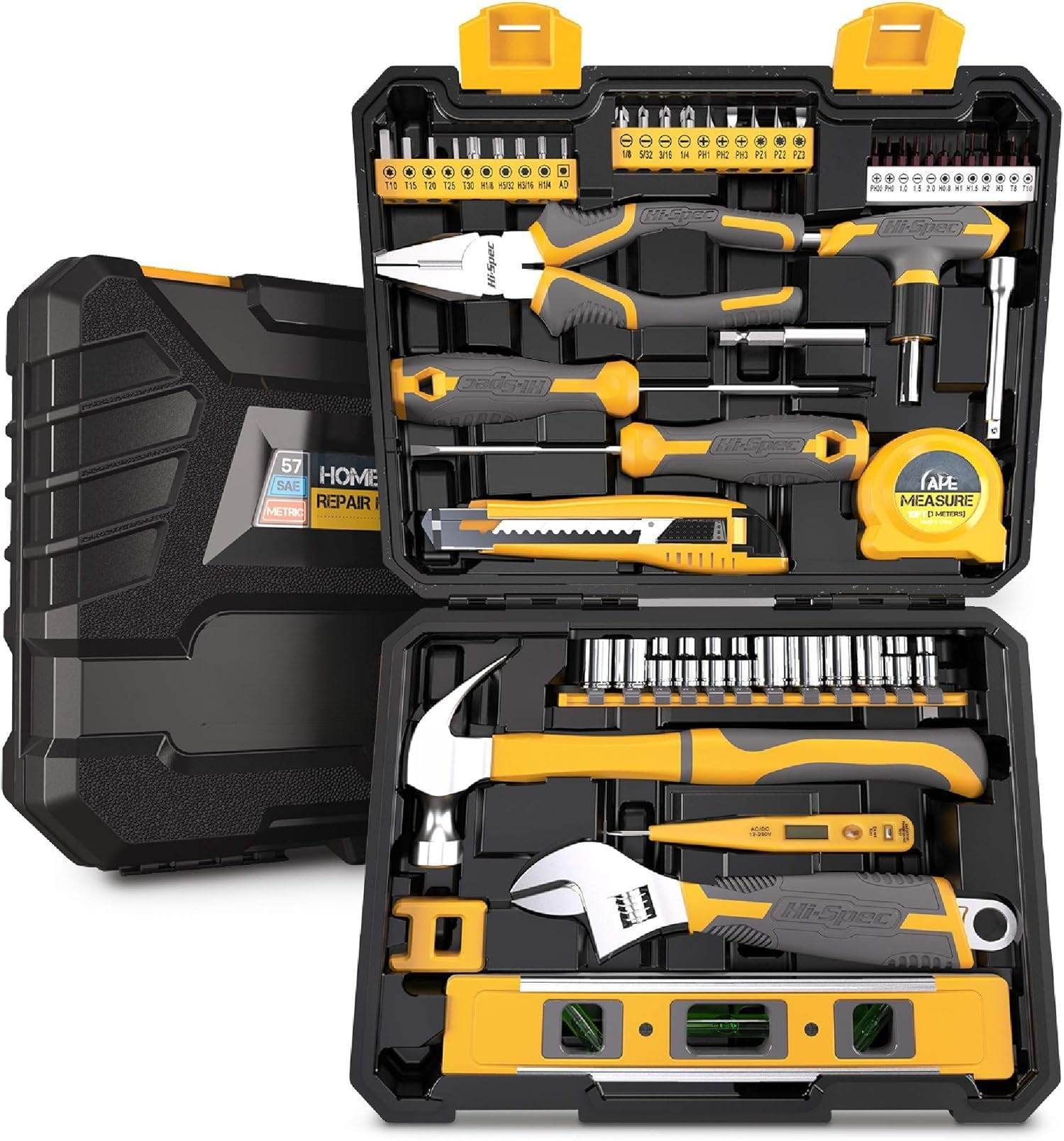 57 count Garage DIY Tool Kit Set. Complete Beginner Handyman and ...