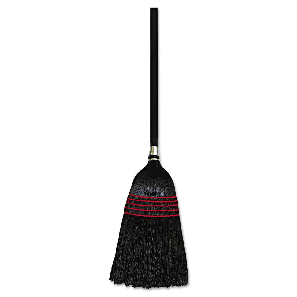 57 in. - 58-1/2 in. Flagged Tip Poly Bristle Upright Janitor Brooms in ...