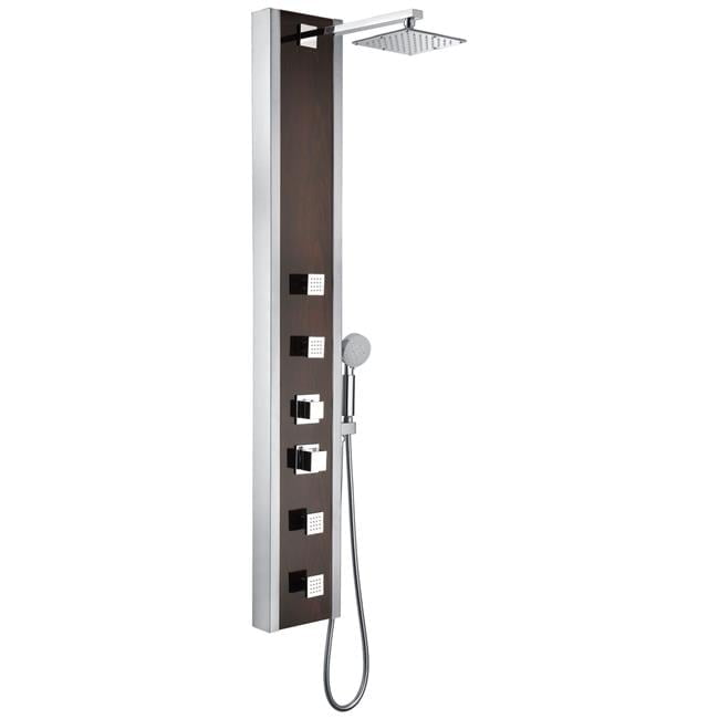 57 in. Monsoon 4-Jetted Full Body Shower Panel with Heavy Rain Shower ...