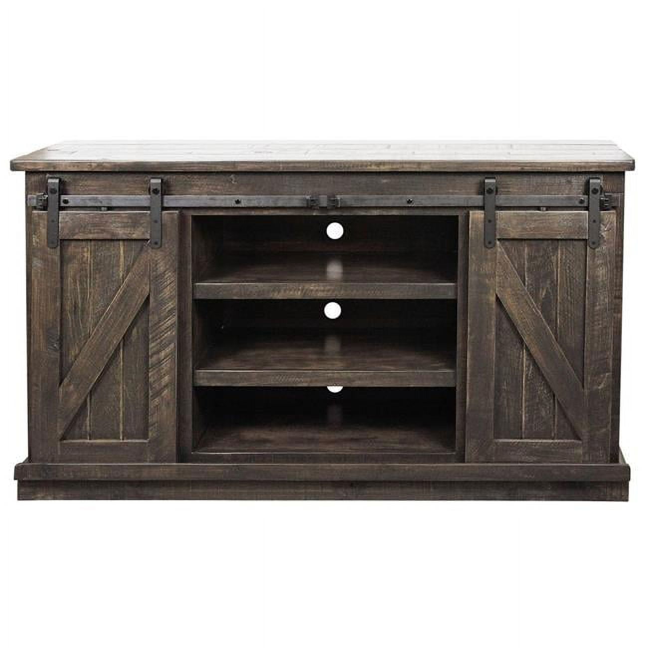 57 in. Rustic Provincial TV Stand, Rustic Dela Verria - Walmart.com