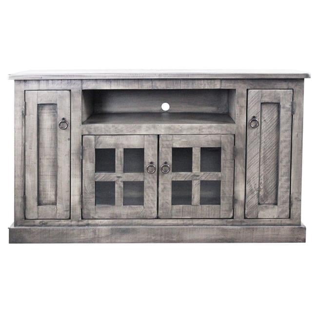 57 in. Rustic TV Stand, Rustic Seashell - Walmart.com