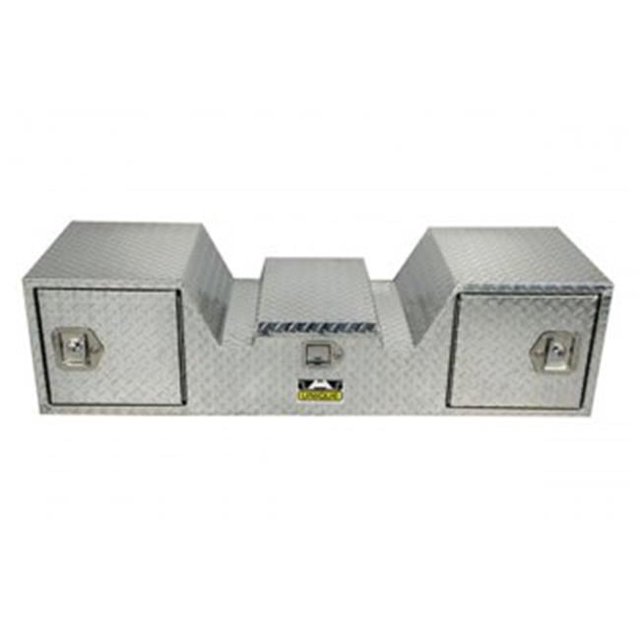 57 in. V Shape 5th Wheel RV Tool Box with 1 Lid & 2 Rear Facing Doors ...