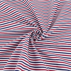 Red White Striped Fabric