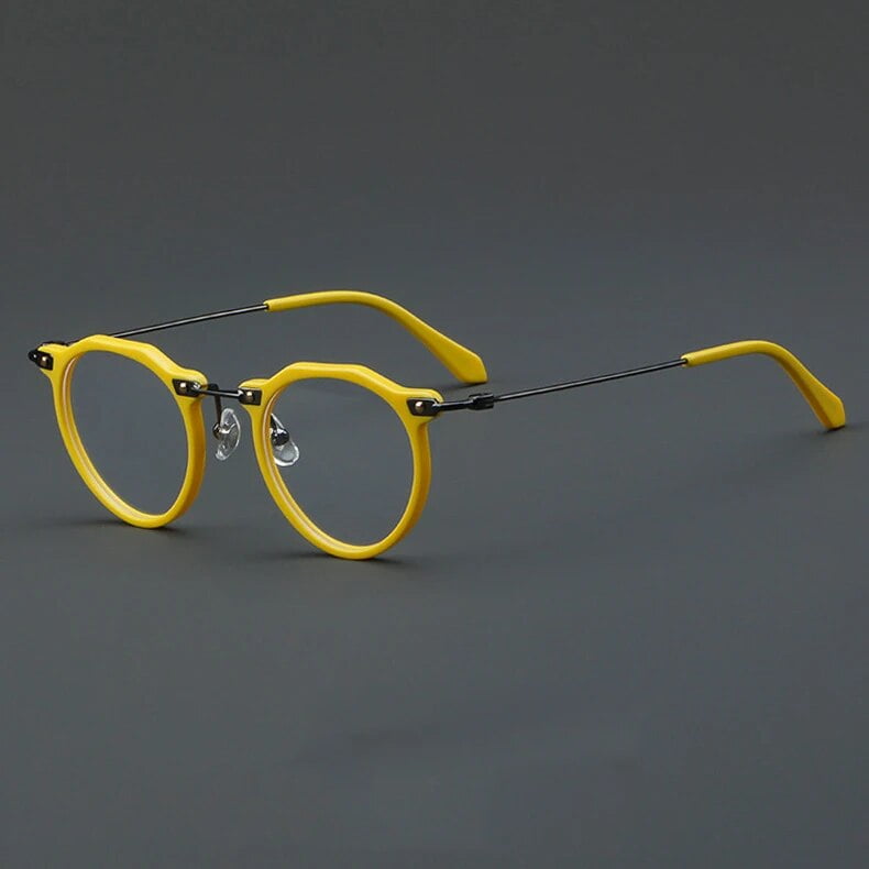 57028 Vintage Acetate Optical Spectacle Frames Women Fashion Round ...