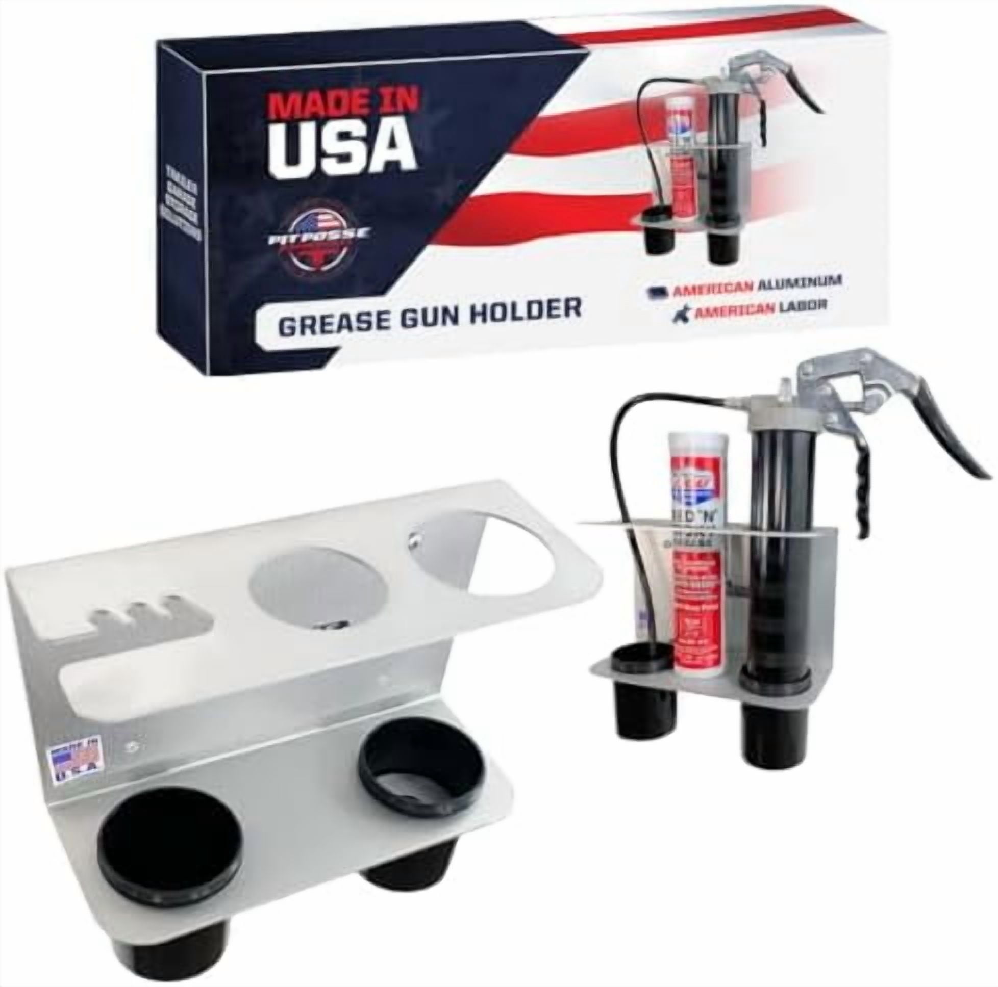 572 Hand Grease Gun Holder Rack - Made in USA - Garage Organizer ...