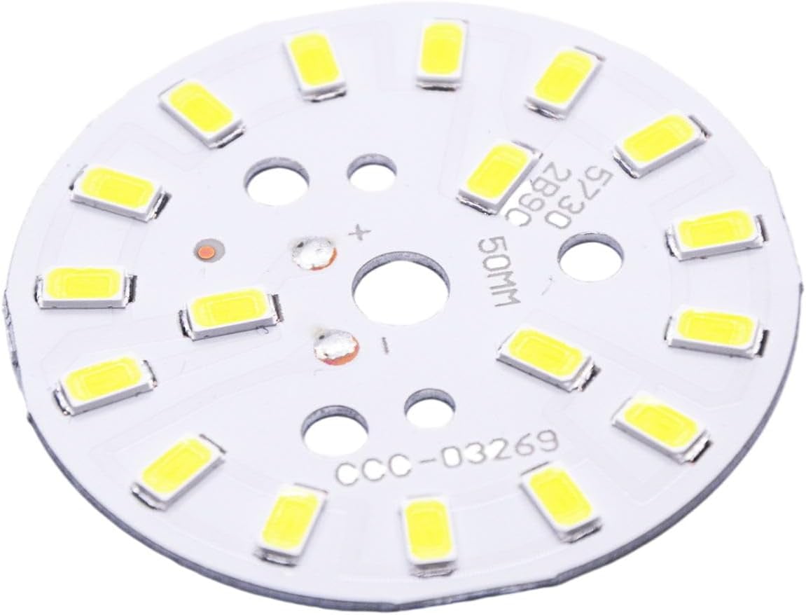 5730 LED Chip Bulb Module 300mA 9W 18 LEDs Circular Pure White Super ...