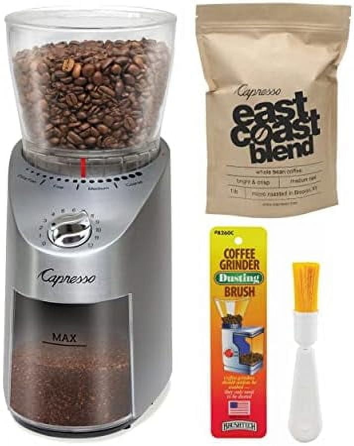 575.05 Infinity Plus Conical Burr Grinder, Stainless Steel Bundle East ...