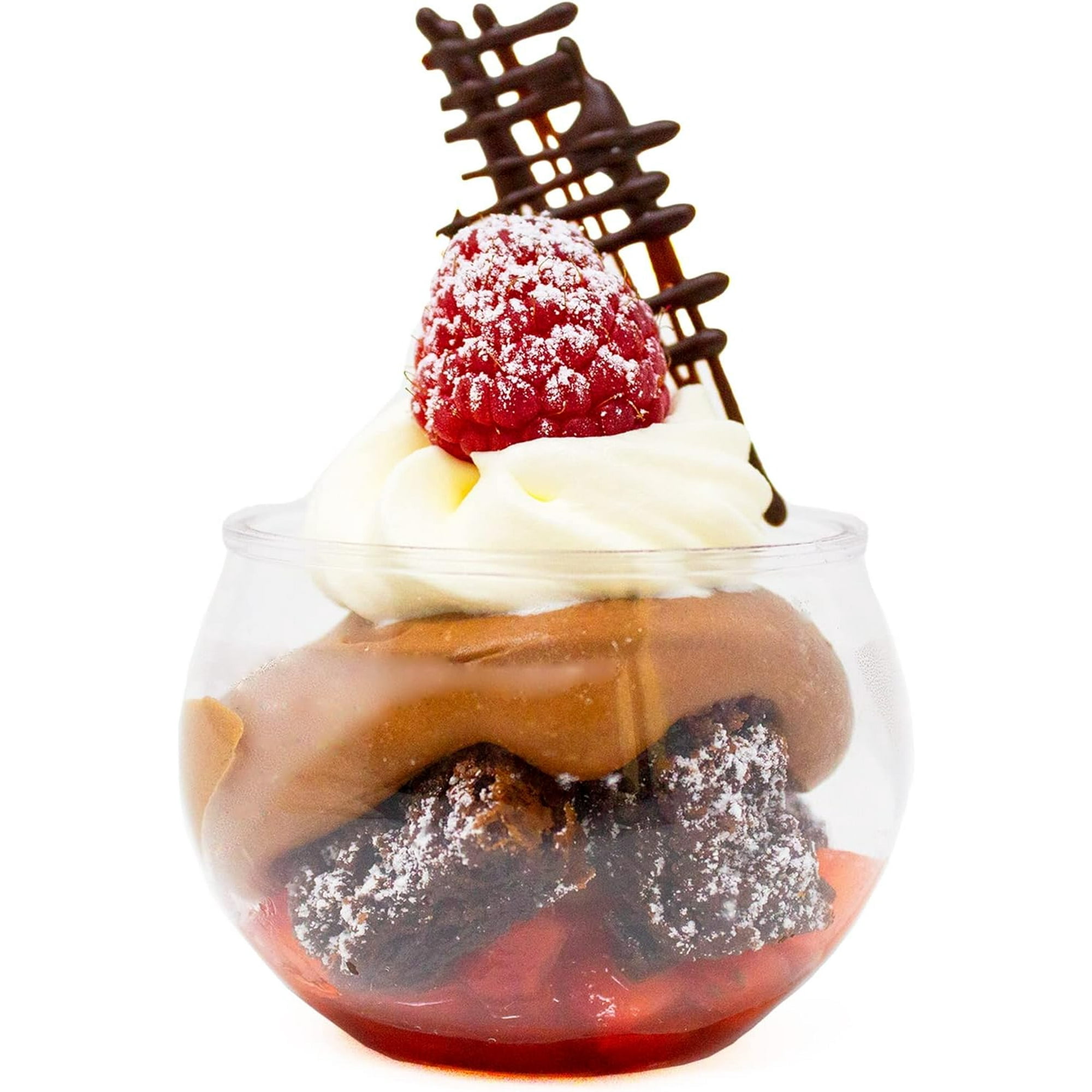 576 Count 3 oz. Sphere Mini Dessert Parfait Cup Professional-Grade ...