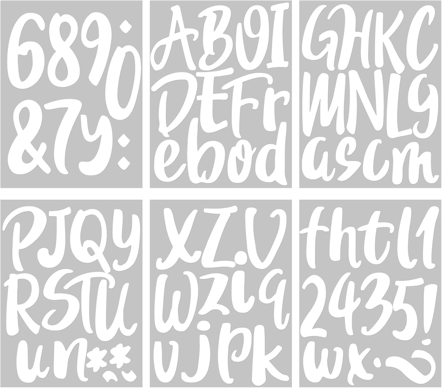 576 Pieces 8 Sheets Letters Stickers Self Adhesive Vinyl Letter ...