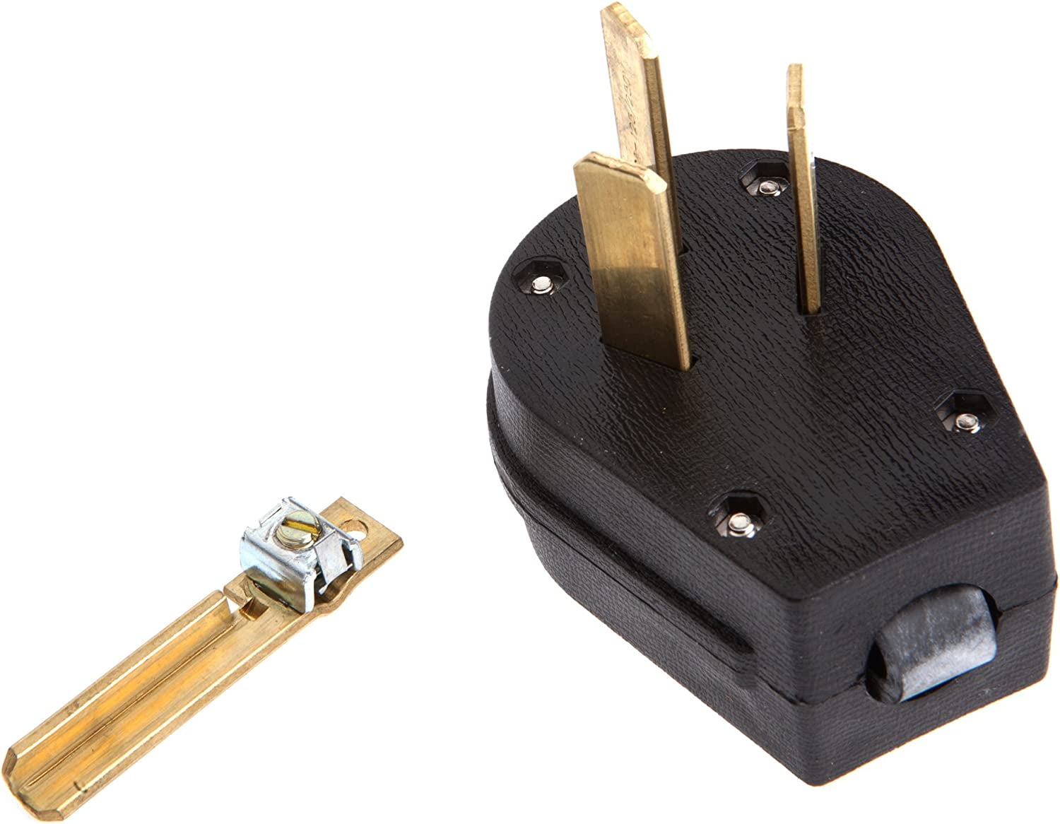 57601 Male Electrical Plug, Crowfoot Type, Nema 10-30 10-50 , Black ...