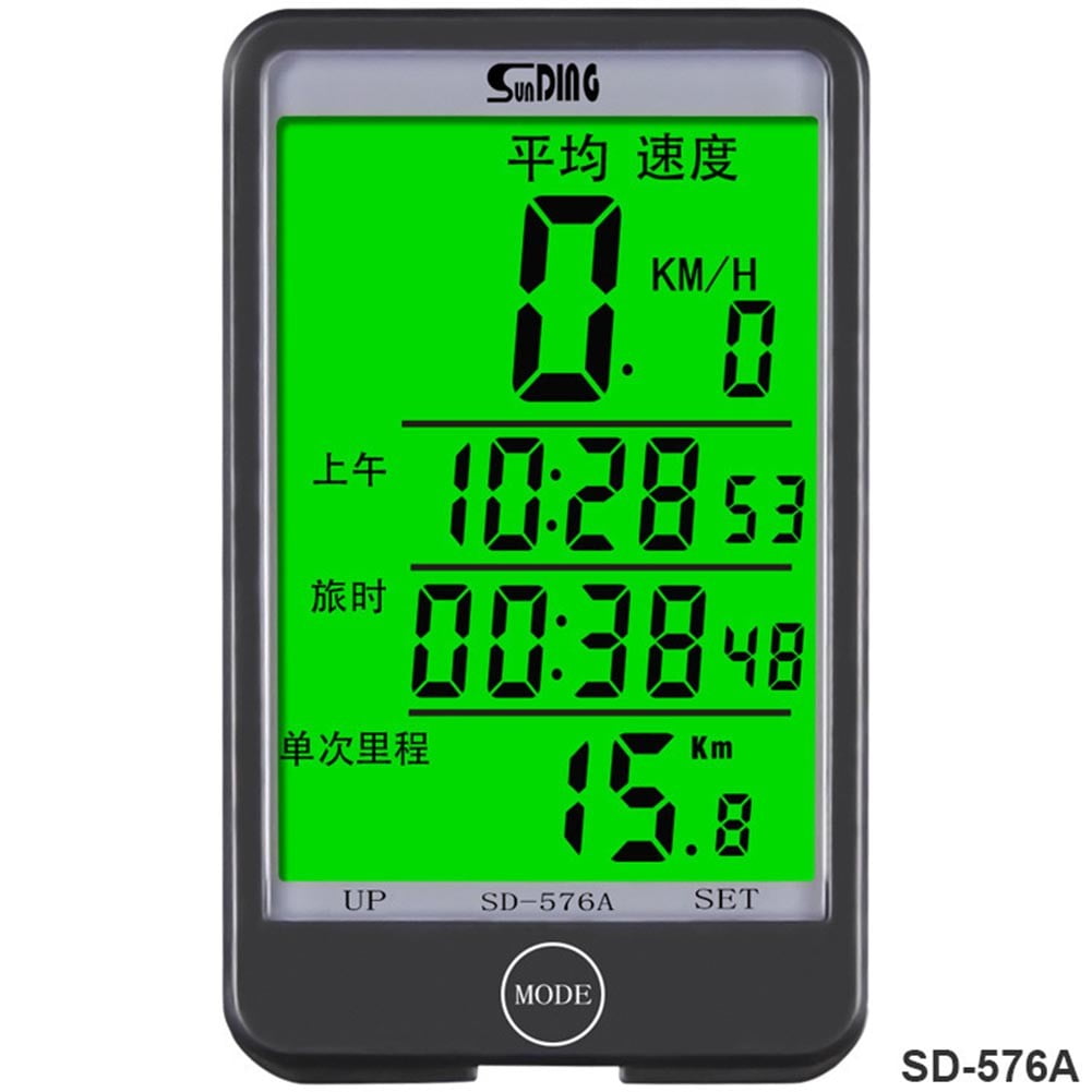 576A touch screen Bike Computer USB Rechargeable Bicycle Speedometer ...