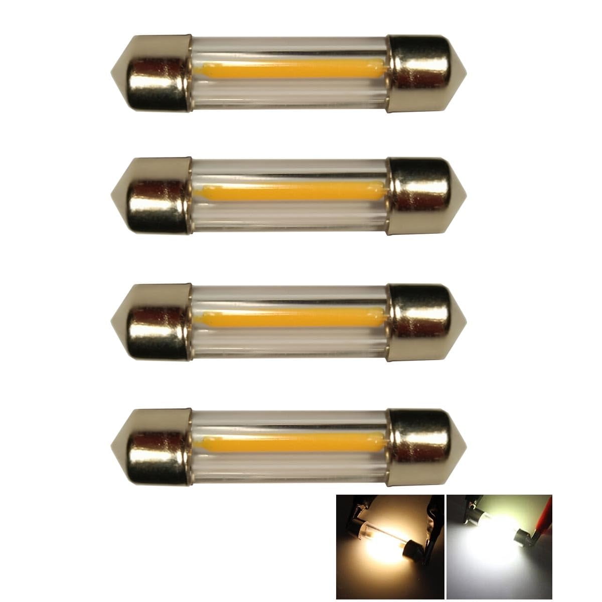 578 LED Bulb, 41mm CM31 42mm 211-2 212-2 LED Festoon Dome Bulb for Car Interior Dome Map License ...