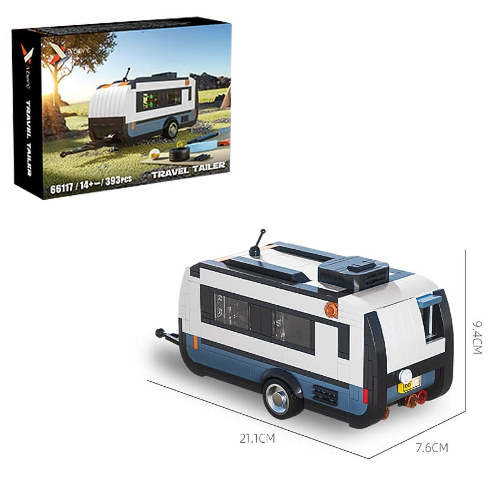 578PCS Station Wagon Model Building Blocks Camping RV SUV Car ...