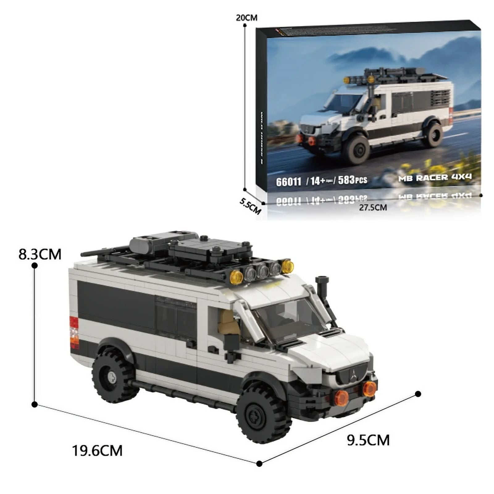 578PCS Station Wagon Model Building Blocks Camping RV SUV Car ...