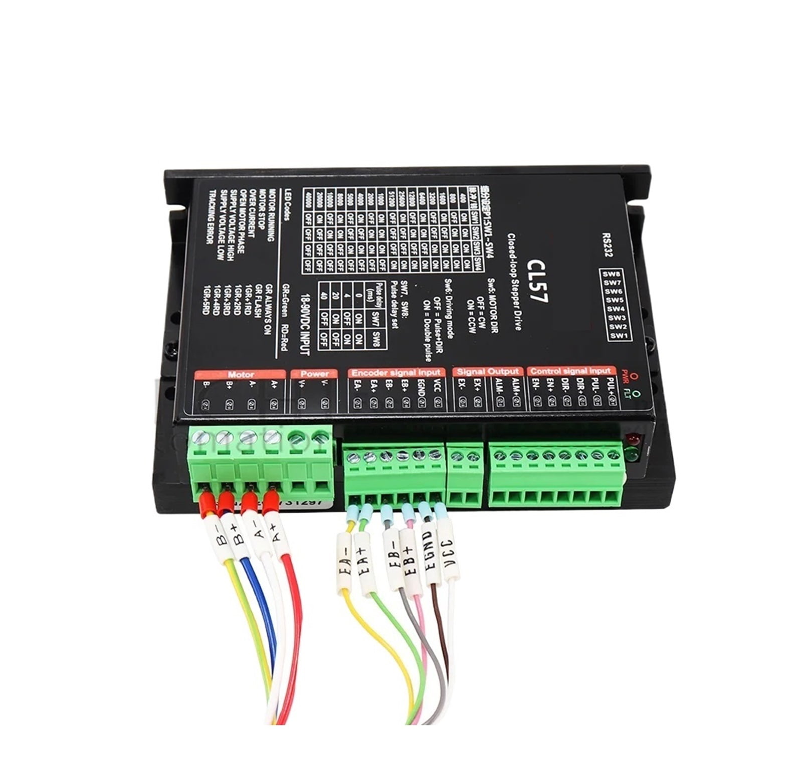 57CME26 Servo Motor Stepper Motor 57EH83A4001 56/100MM Hybrid Step-servo Motor Nema23 Closed ...