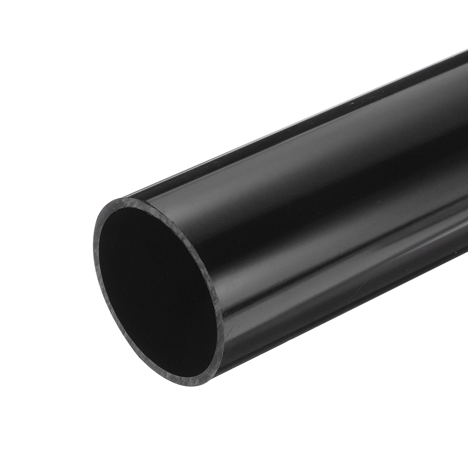 Uxcell 57mm ID 63mm OD 0.33m Black Rigid Round Pipe High Impact ...