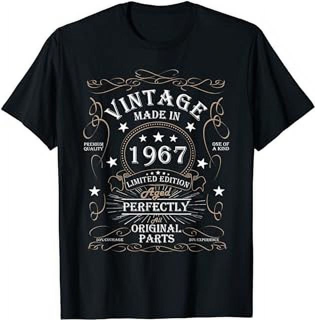 57th Birthday Retro Limited Edition Man Woman Vintage 1967 T-Shirt ...