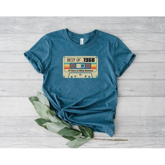 57th Birthday Shirt, 1968 Limited Edition Cassette T-Shirt, 57th ...