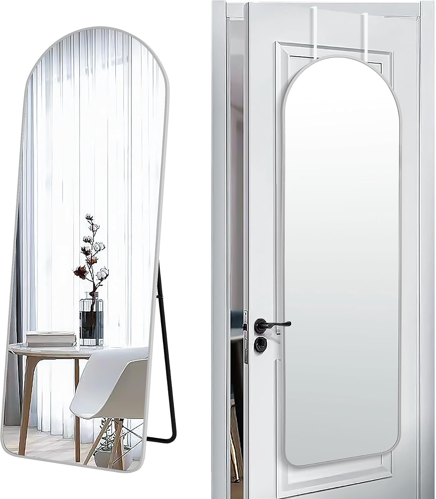 57x20 Door Full Length Mirror, Floor (Height 5.7ft just in1.3ft) Wall ...