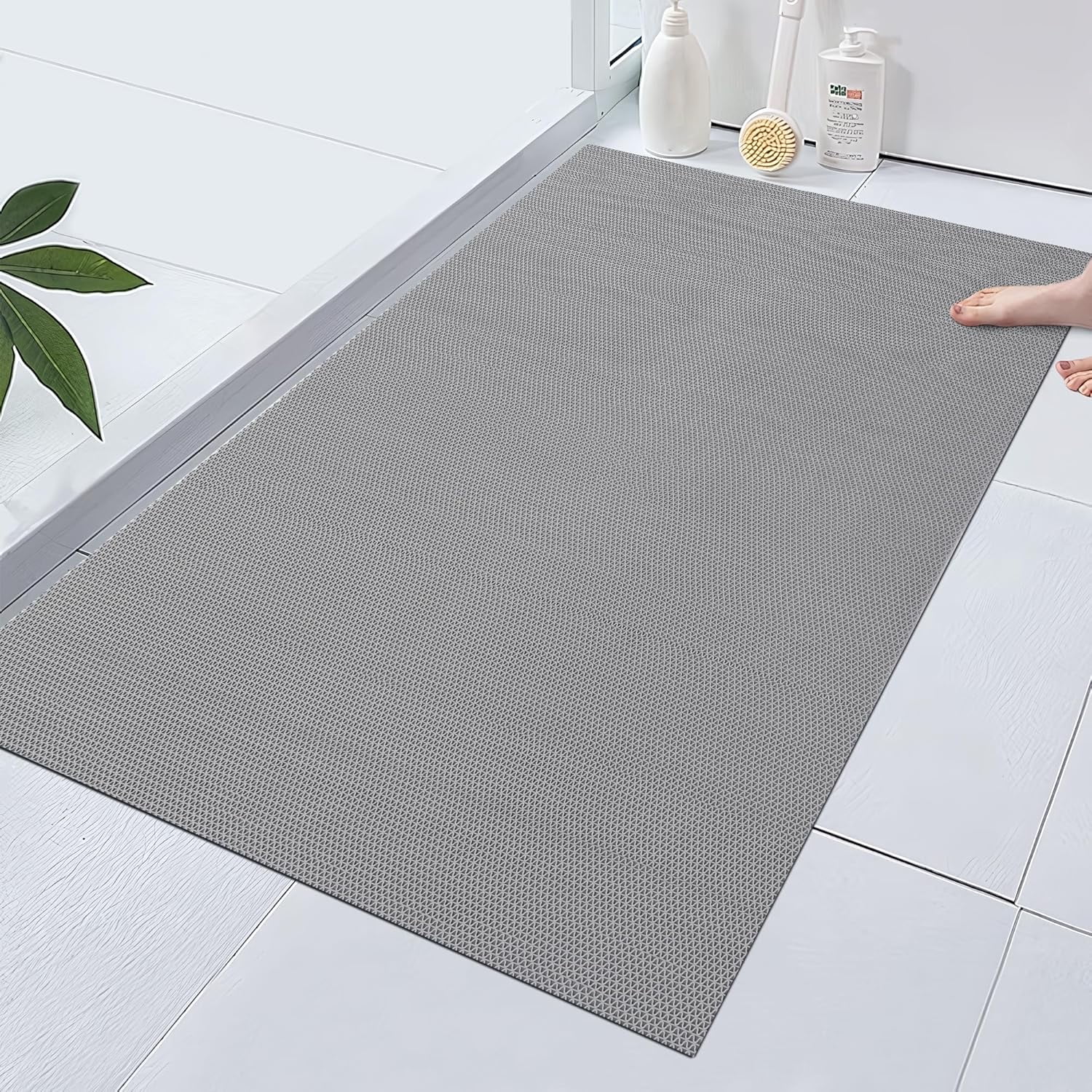 58×32 Inches Extra Large Shower Mat, Anti Slip Bathtub Mat for Tub ...