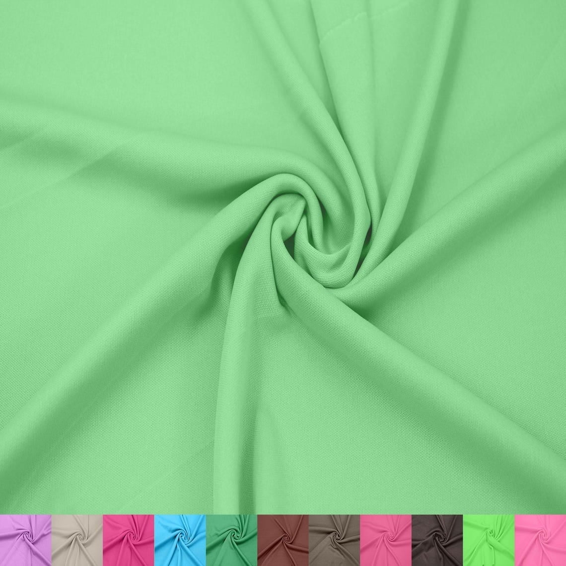 58/60" Wide Interlock Lining Fabric – Soft Polyester with Drape for ...