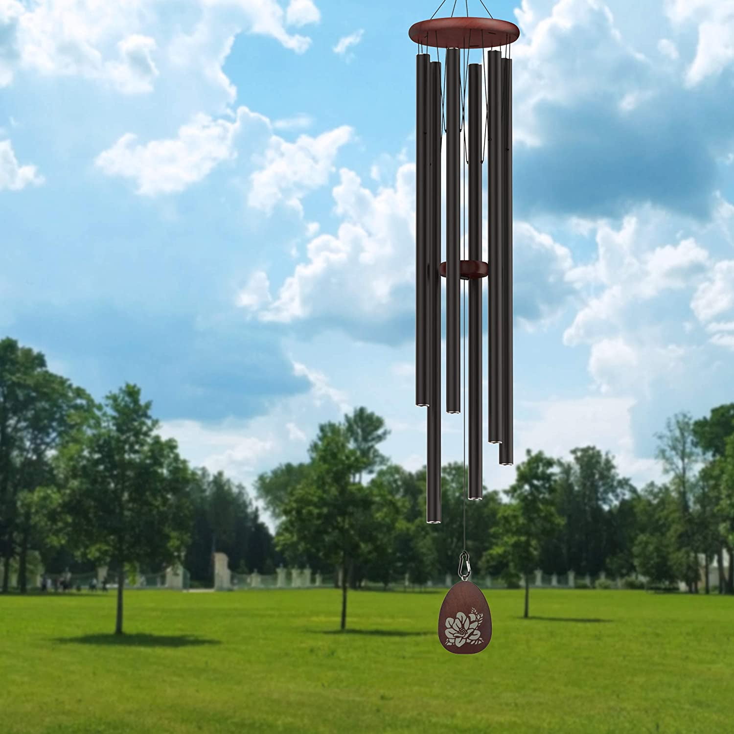 58" Extra Large Deep Tone Wind Chimes - Memorial Wind Chime for Loss of ...