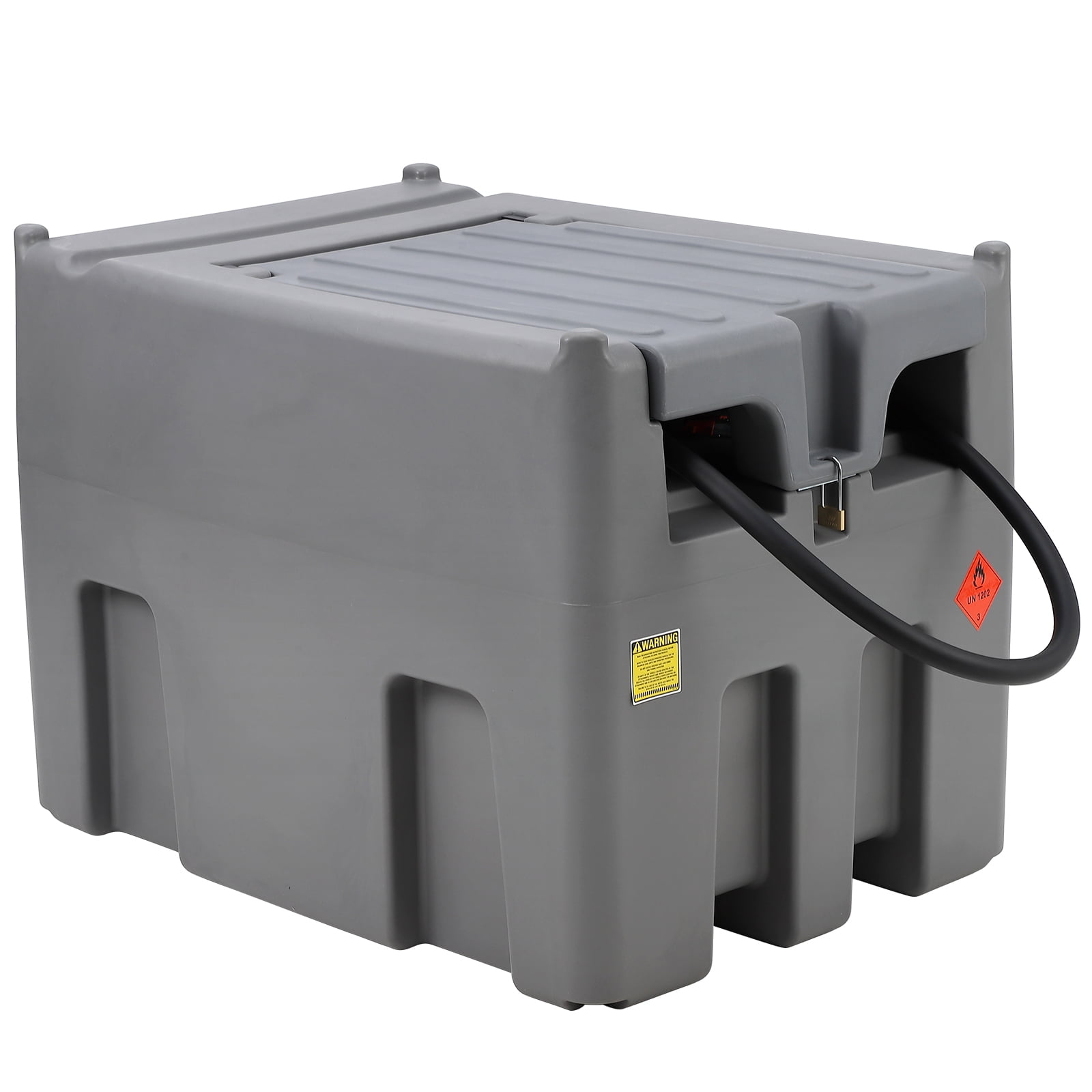 58 Gallon Portable Diesel Tank, Fuel Tank with 12V Electric Fuel ...