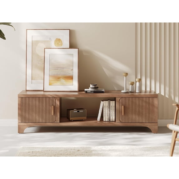 58 Inch Mid Century Modern TV Stands for Living Room, Boho Media ...